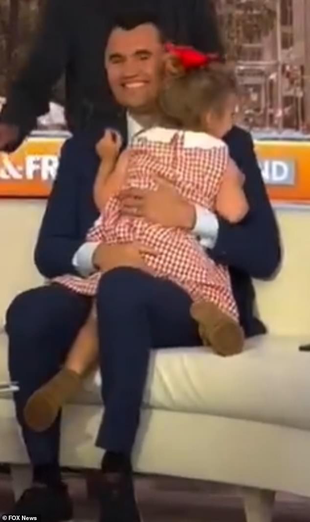 Emotional video shows Charlie Kirk embrace his young daughter as she ...