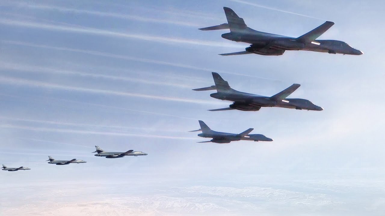 Supersonic bombers from the US demonstrate impressive speed in ...