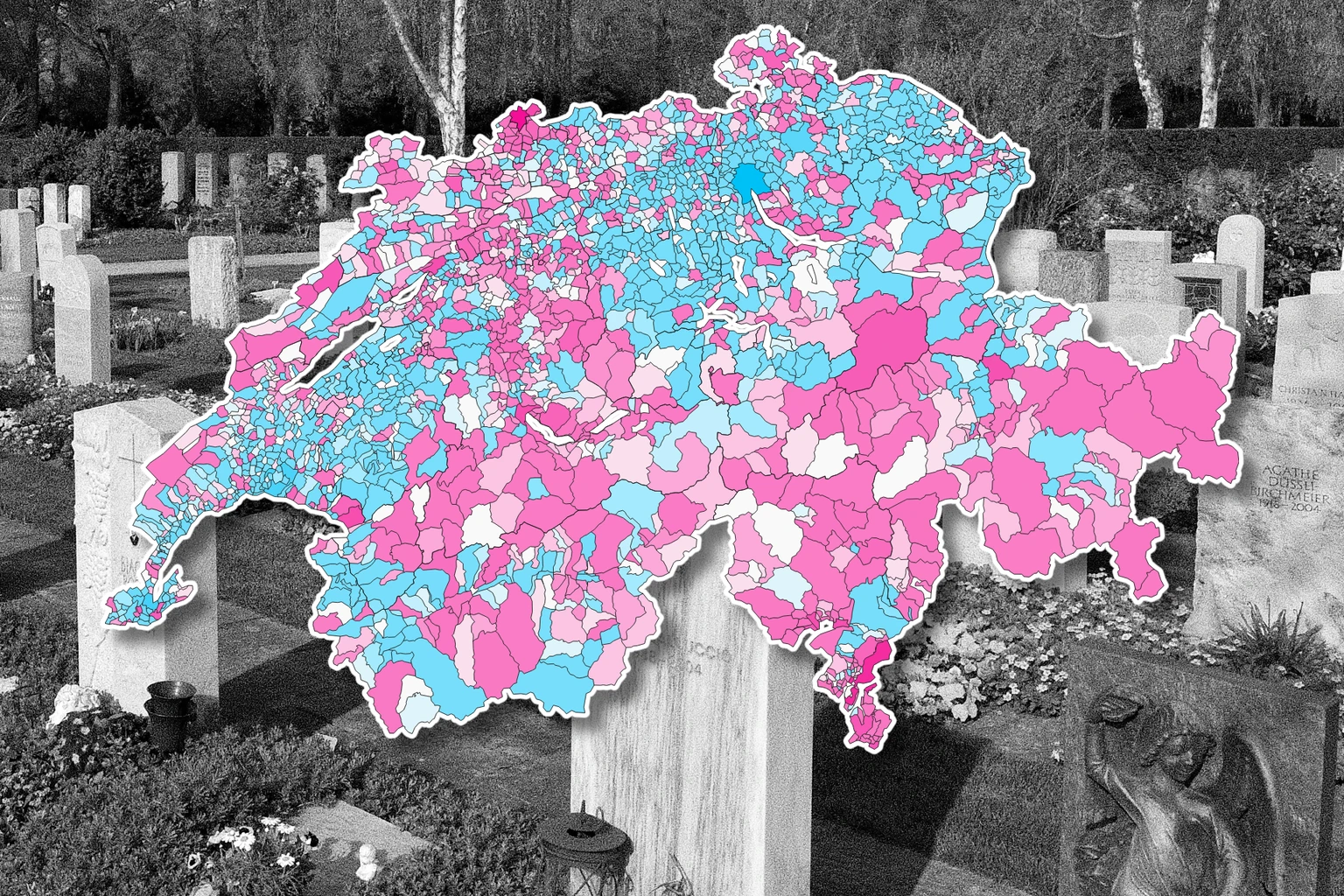 Voici les communes où il y a eu plus de décès que de naissances