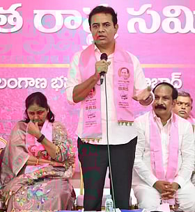Congress conspiring to use ‘extortion’ money to win bypoll, alleges KTR