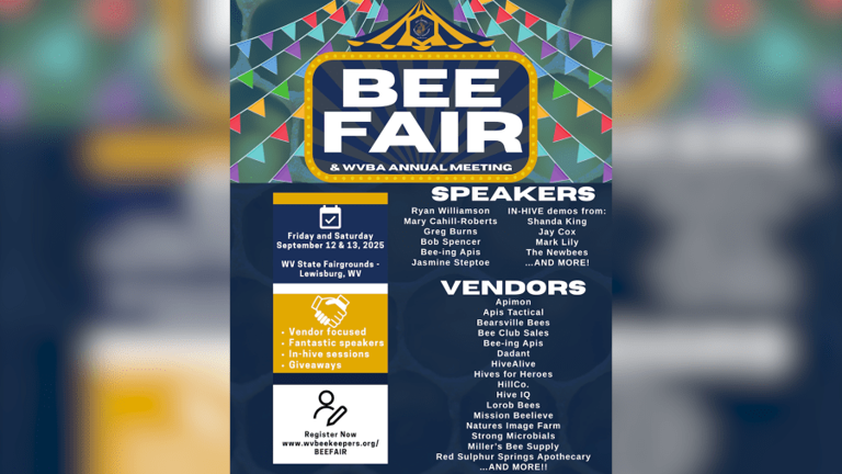 First ever WV Bee Fair to grace the State Fair of West Virginia fairgrounds