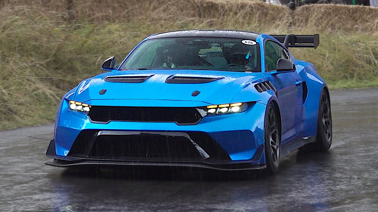 Ford Mustang GTD V8 Sound at Goodwood