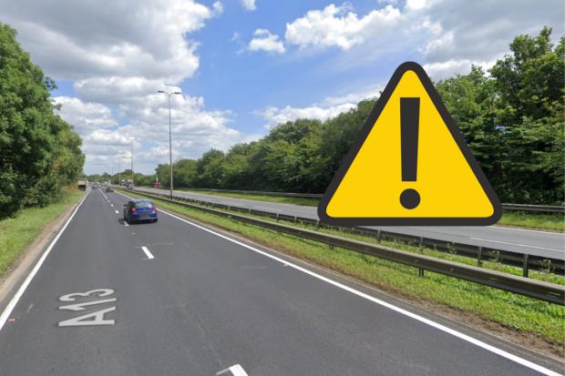 Crash blocks major south Essex road causing delays and traffic