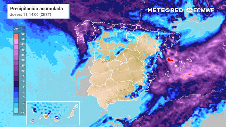 La AEMET llena de avisos por lluvias y tormentas 6 comunidades ...