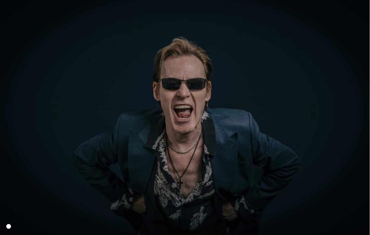 Eighties rock band Then Jerico performing at Morecambe Winter Gardens