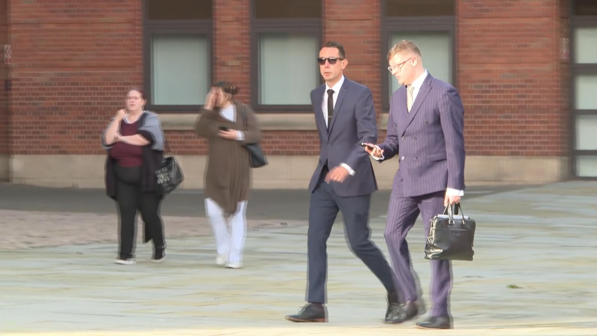 Ex-EPL ref Coote arrives at court, faces charge of making indecent ...