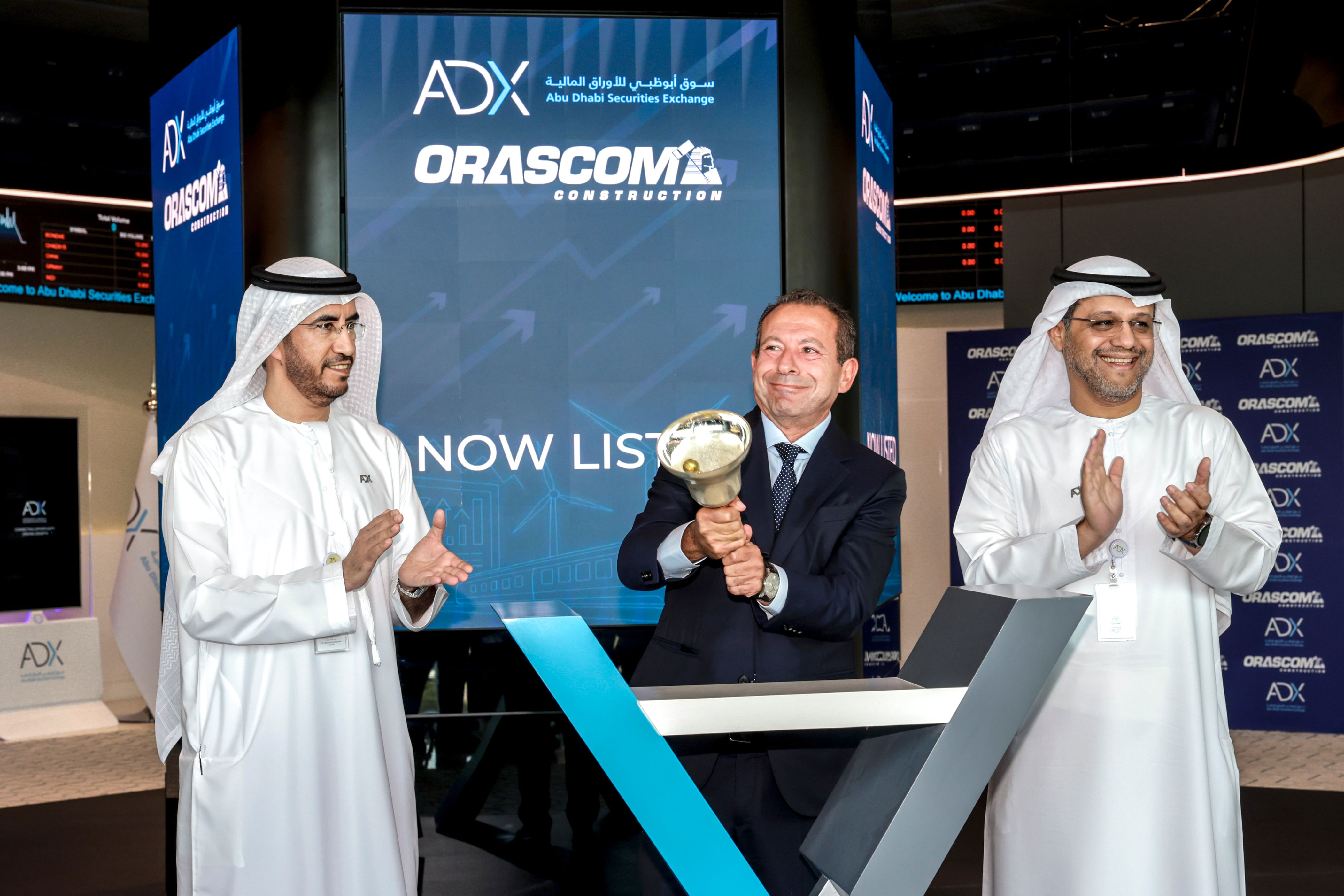 Egypt's Orascom Construction shares rise in ADX trading debut