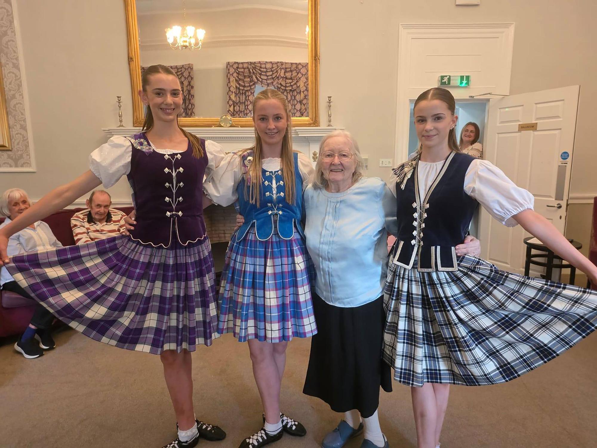 Highland dancing brings joy to residents at Murrayfield House Care Home ...