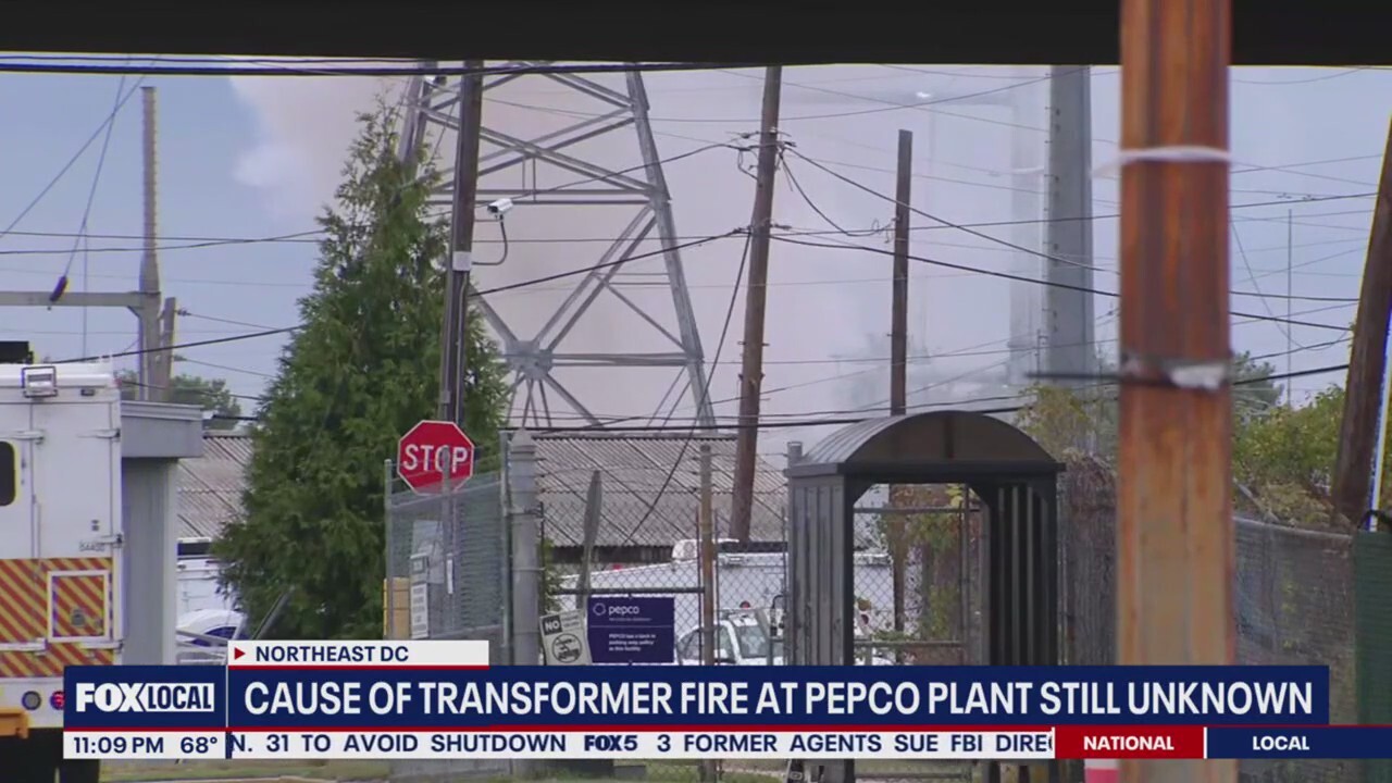 Transformer fire breaks out at Pepco power plant in DC