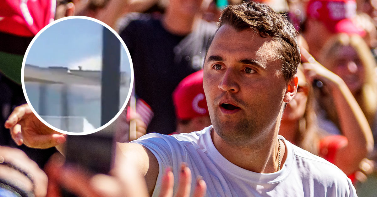 Chilling video shows figure running on rooftop after Charlie Kirk shooting