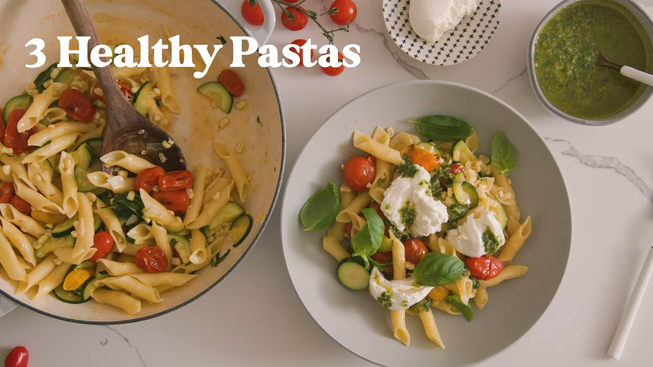 3 Easy & Healthy Pasta Recipes Ready in 20 Minutes