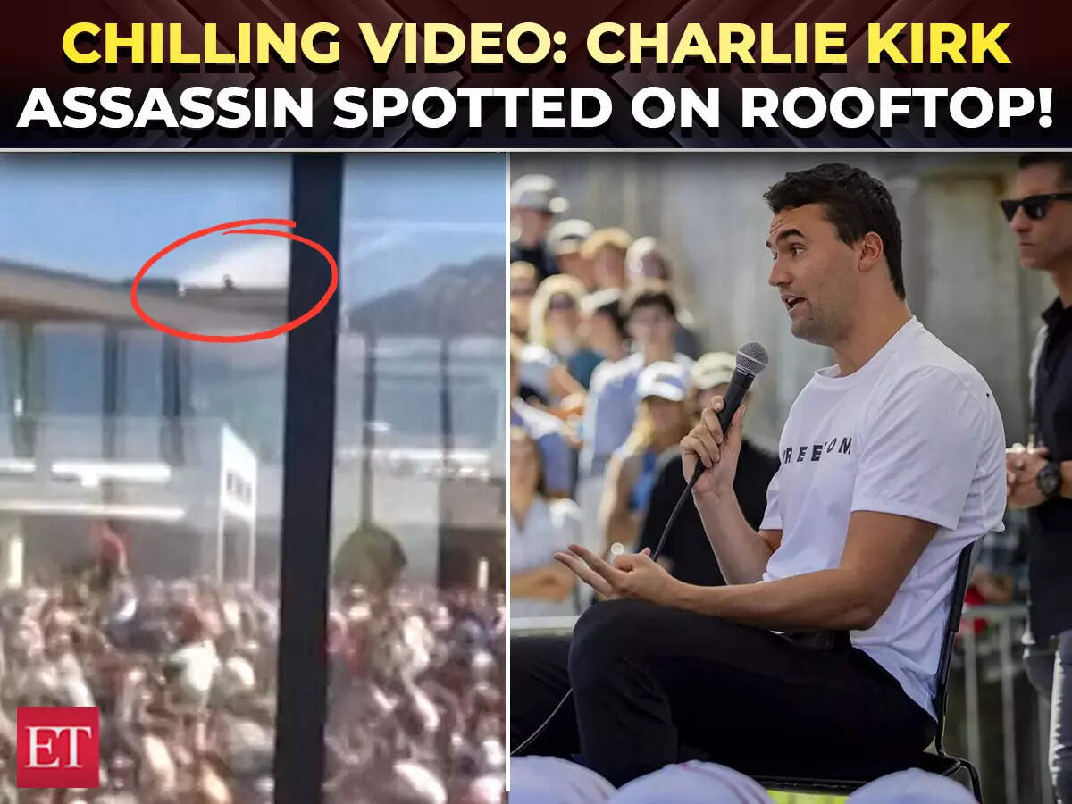 Charlie Kirk assassin spotted on rooftop after shooting! Manhunt for ...