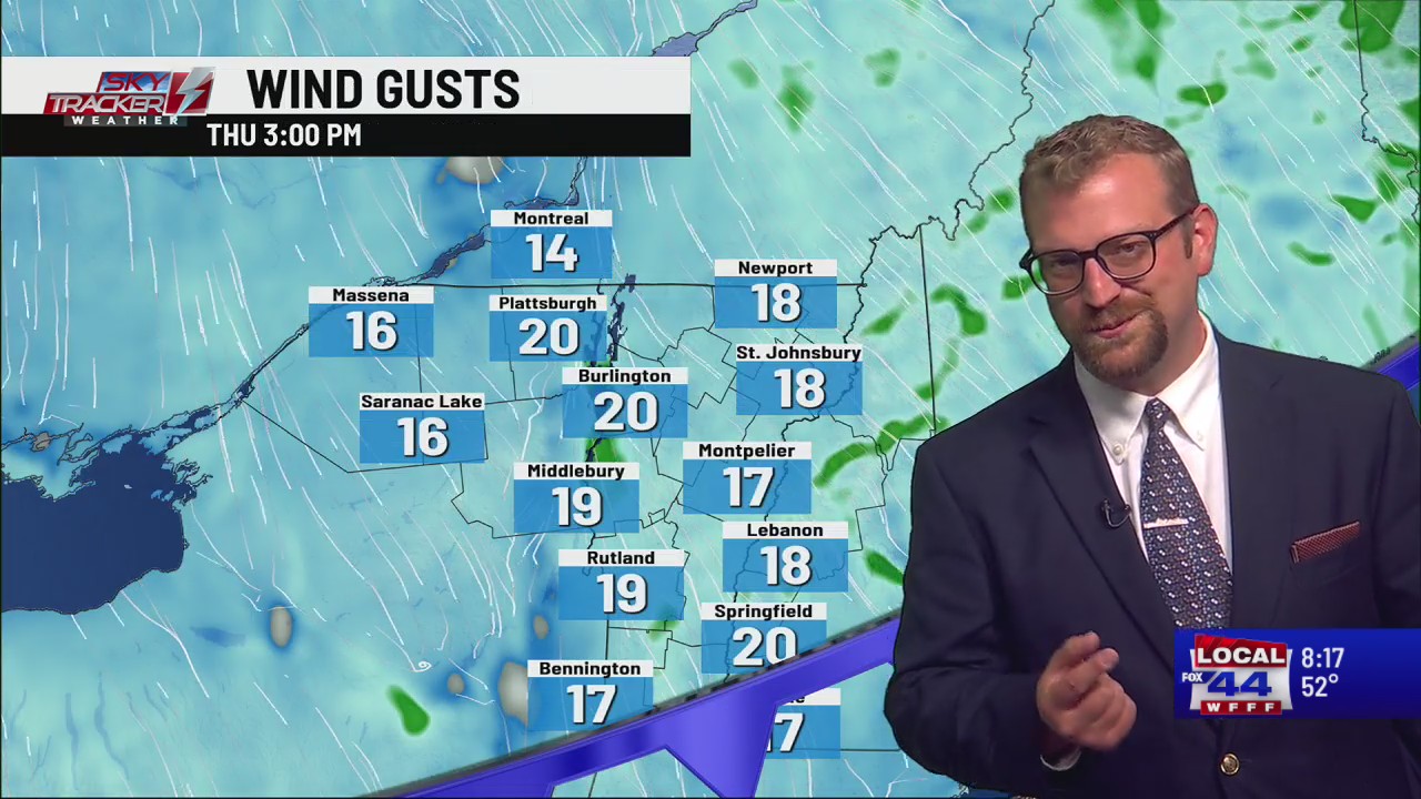 Breezy, bright late week before weekend rain chances
