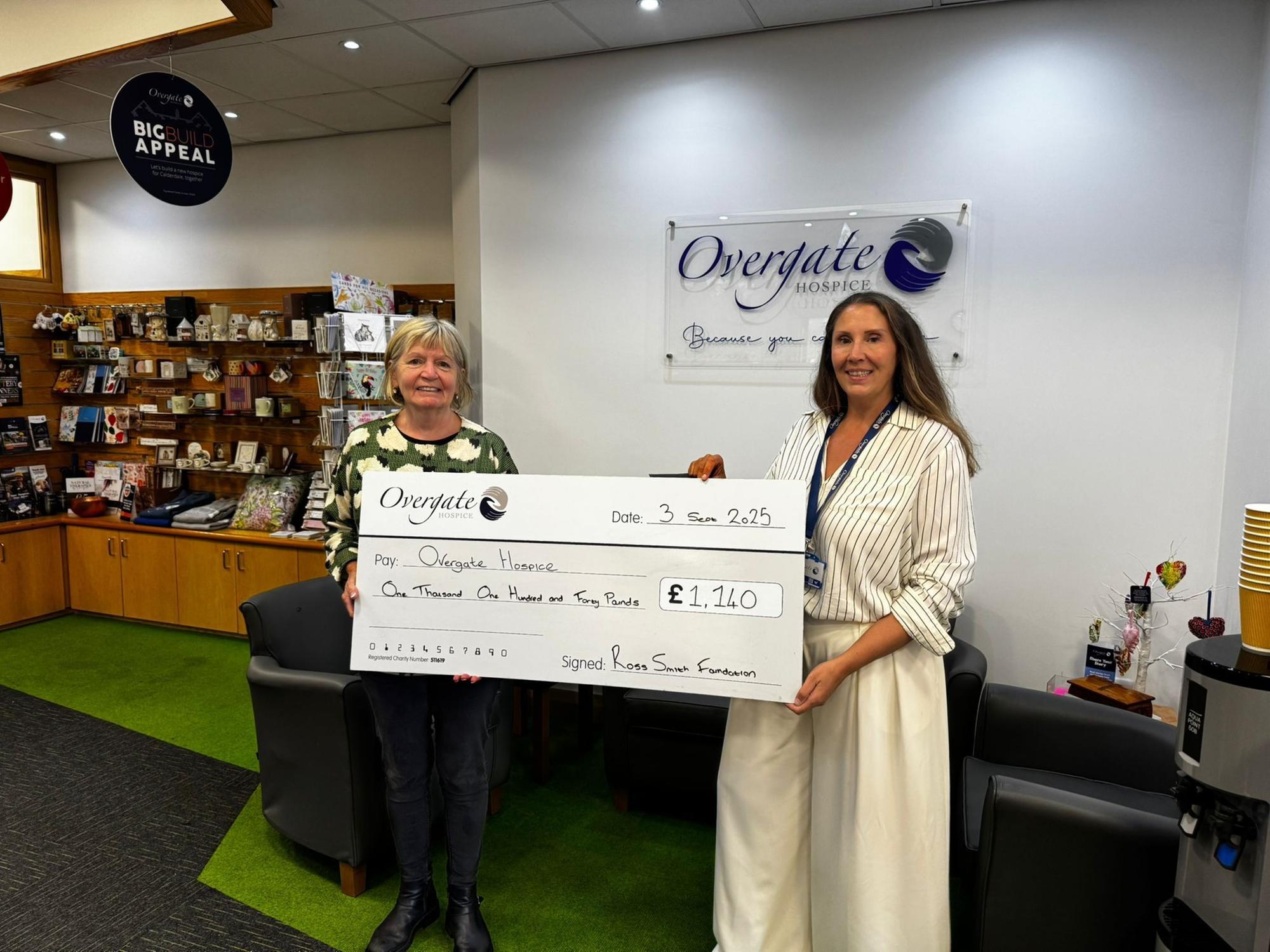 Ross Smith Foundation funds festive gifts for Overgate patients
