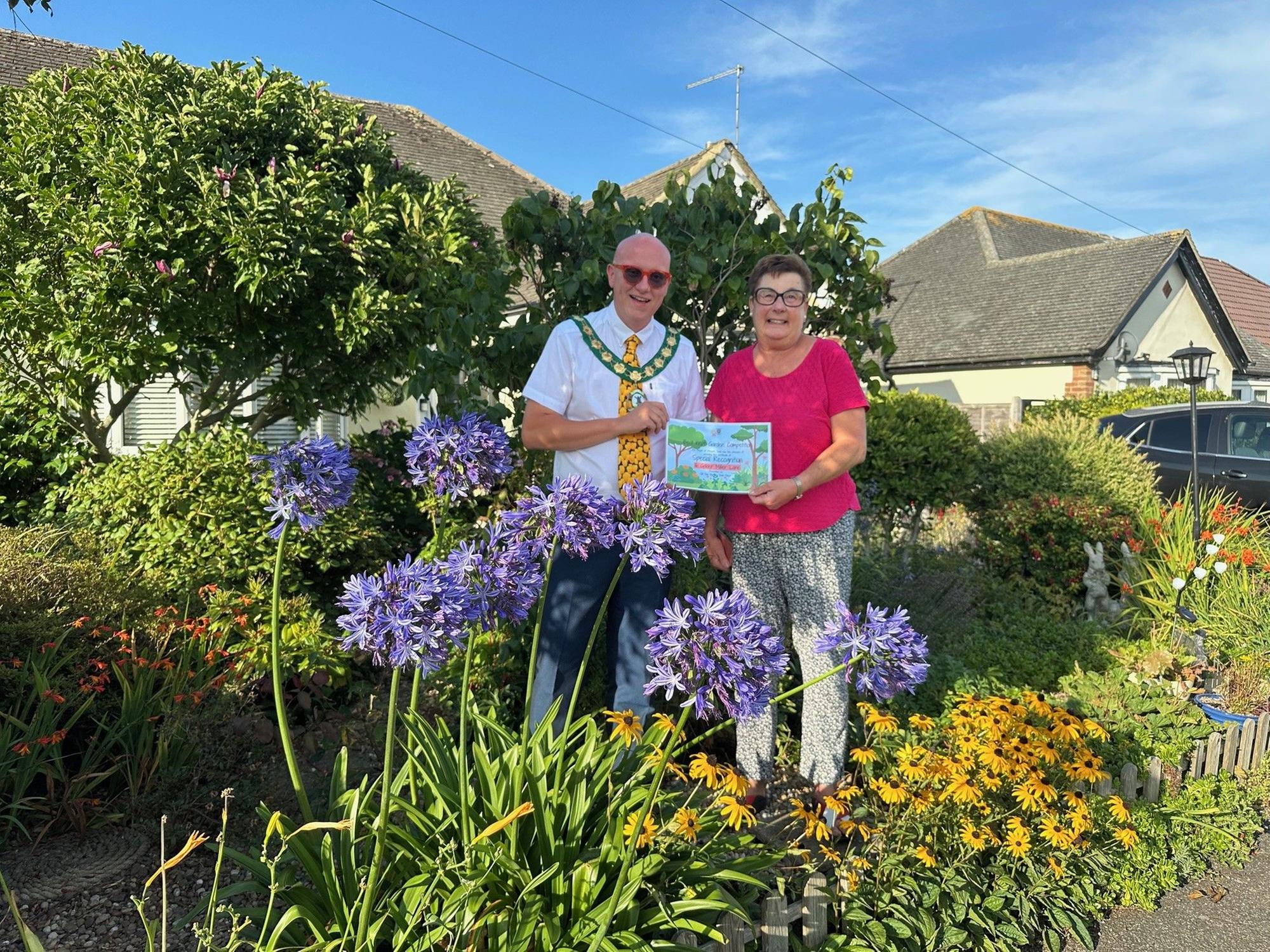 Polegate celebrated winners of best kept garden competition
