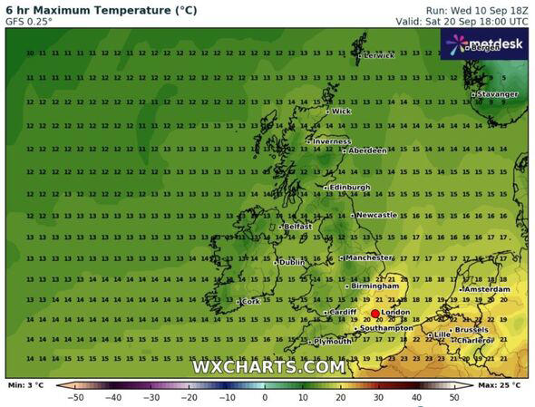UK weather maps turn toasty red as late September set for 26C 'mini ...