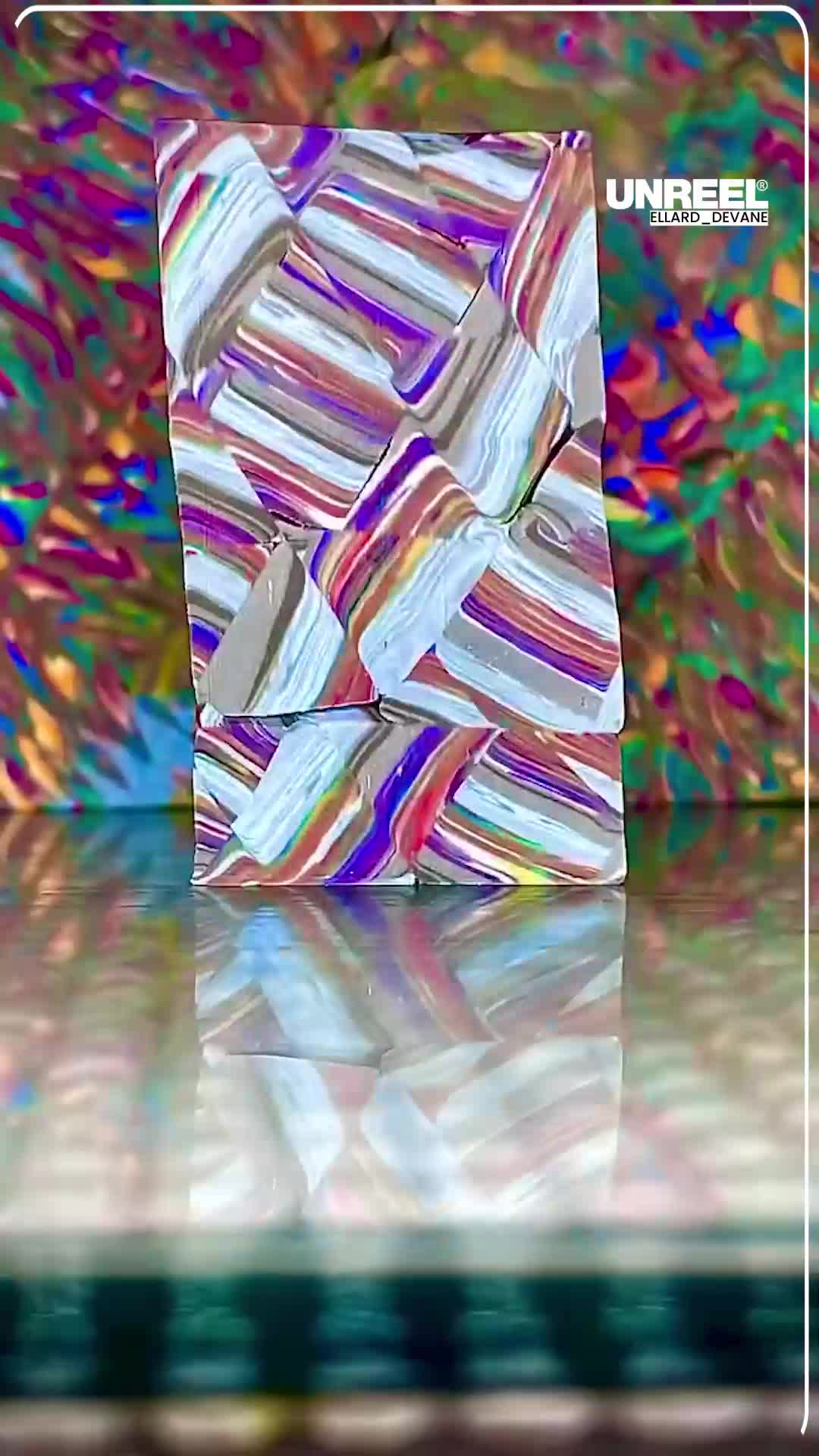 Slicing into hypnotic art: Ellard Devane's mesmerizing layered clay ...