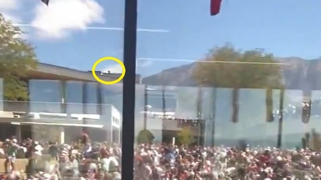 Video Shows Rooftop Figure Running After Charlie Kirk Shooting