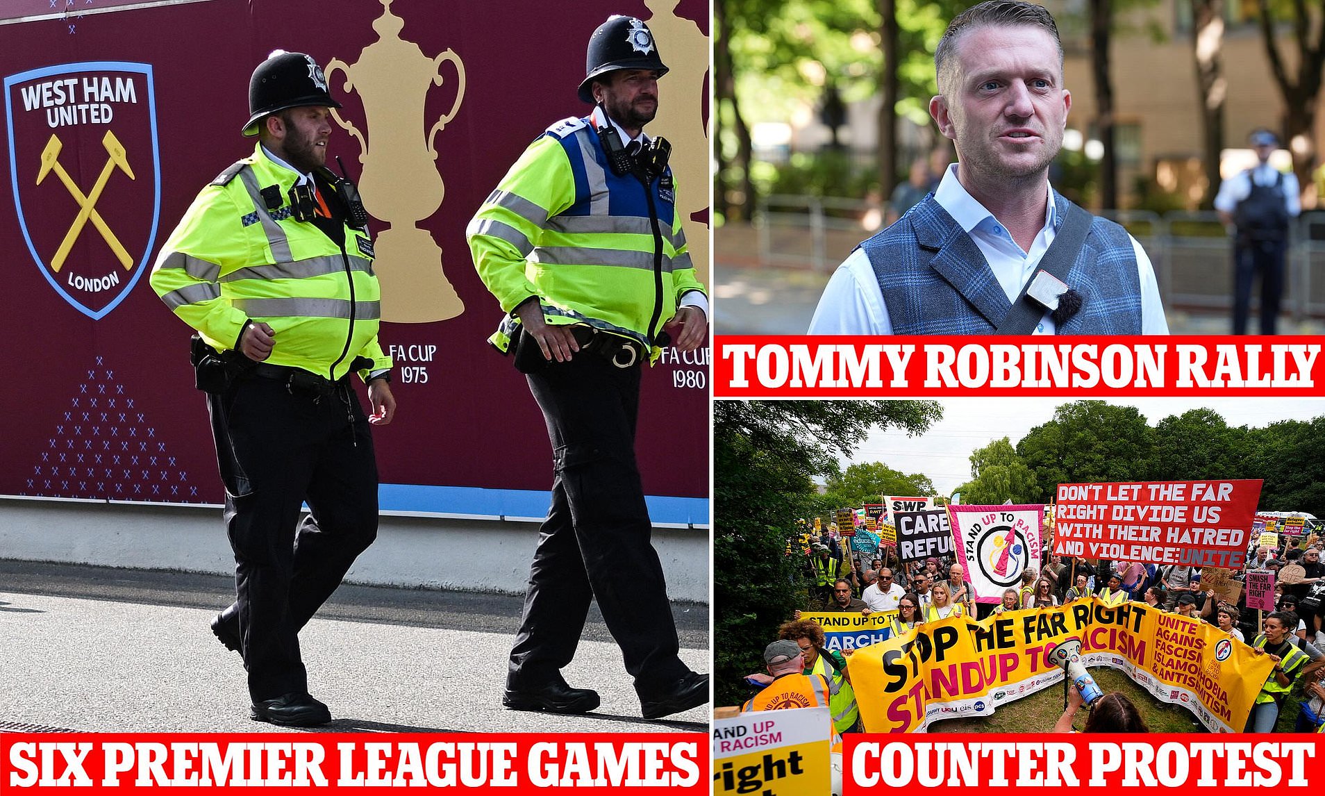 Police braced for London chaos with football fans set to descend on ...