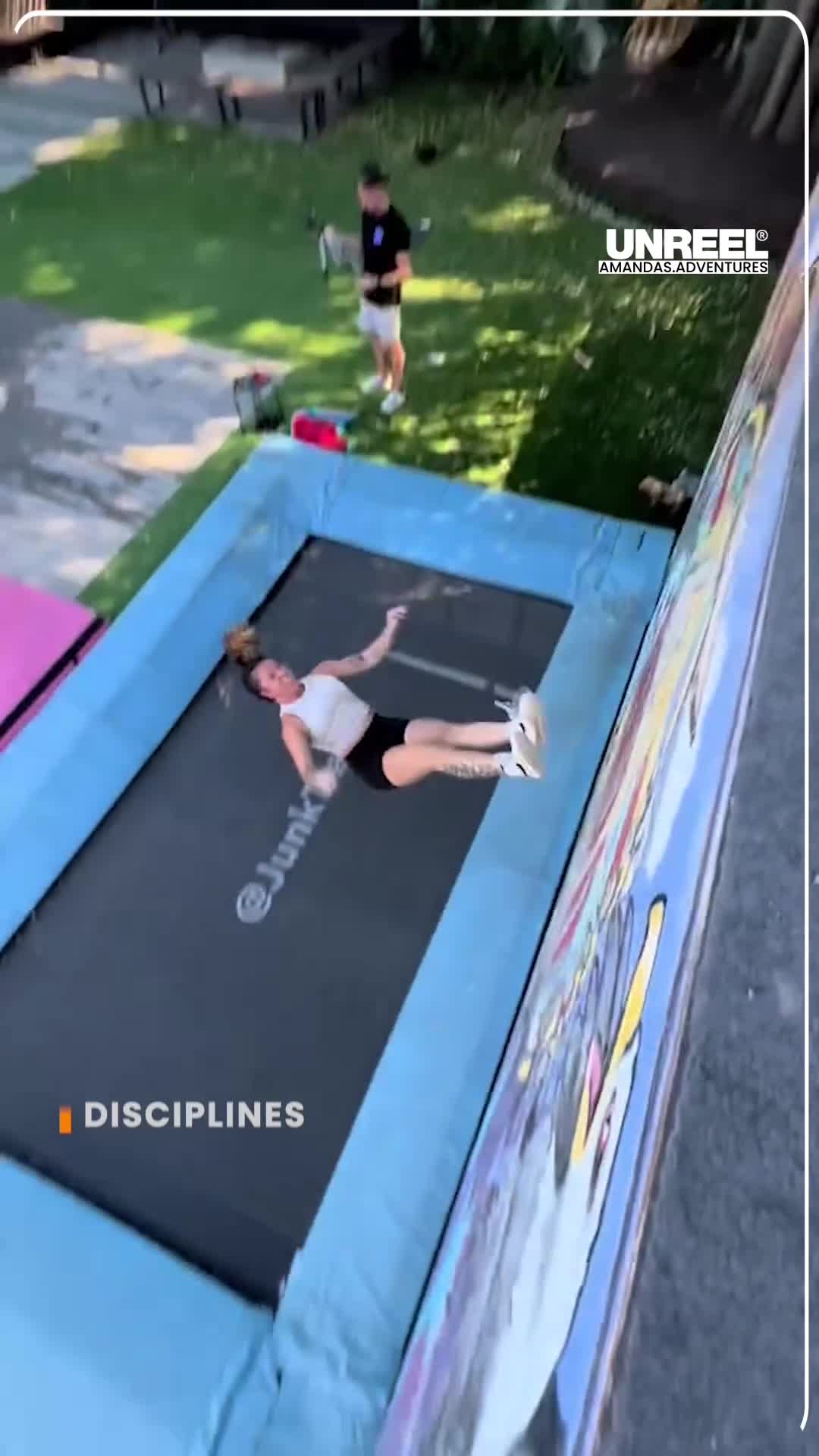 Leaping through life: Trampoline gymnast Amanda's journey to mastery!