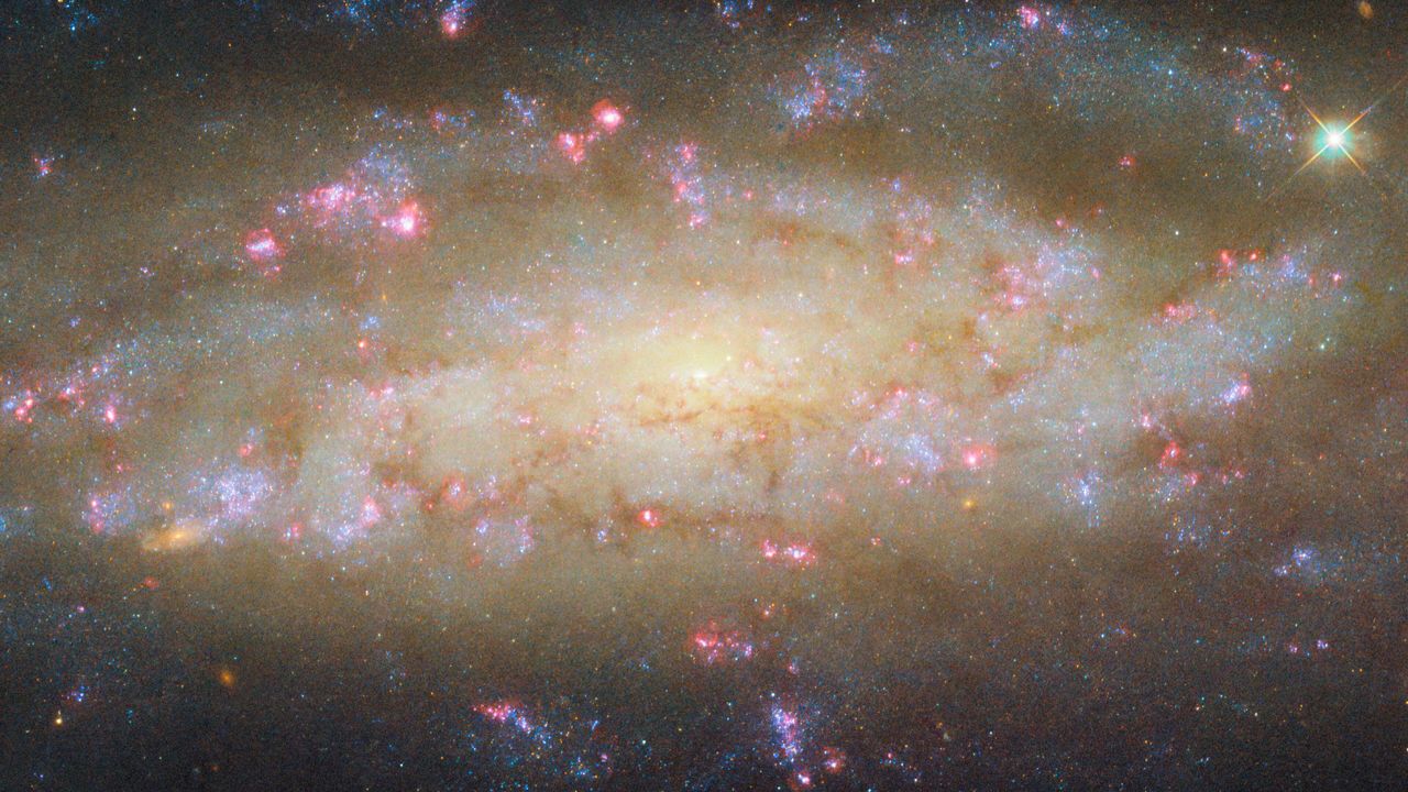Hubble telescope spies glowing galaxy in a cosmic 'Crane' | Space photo ...
