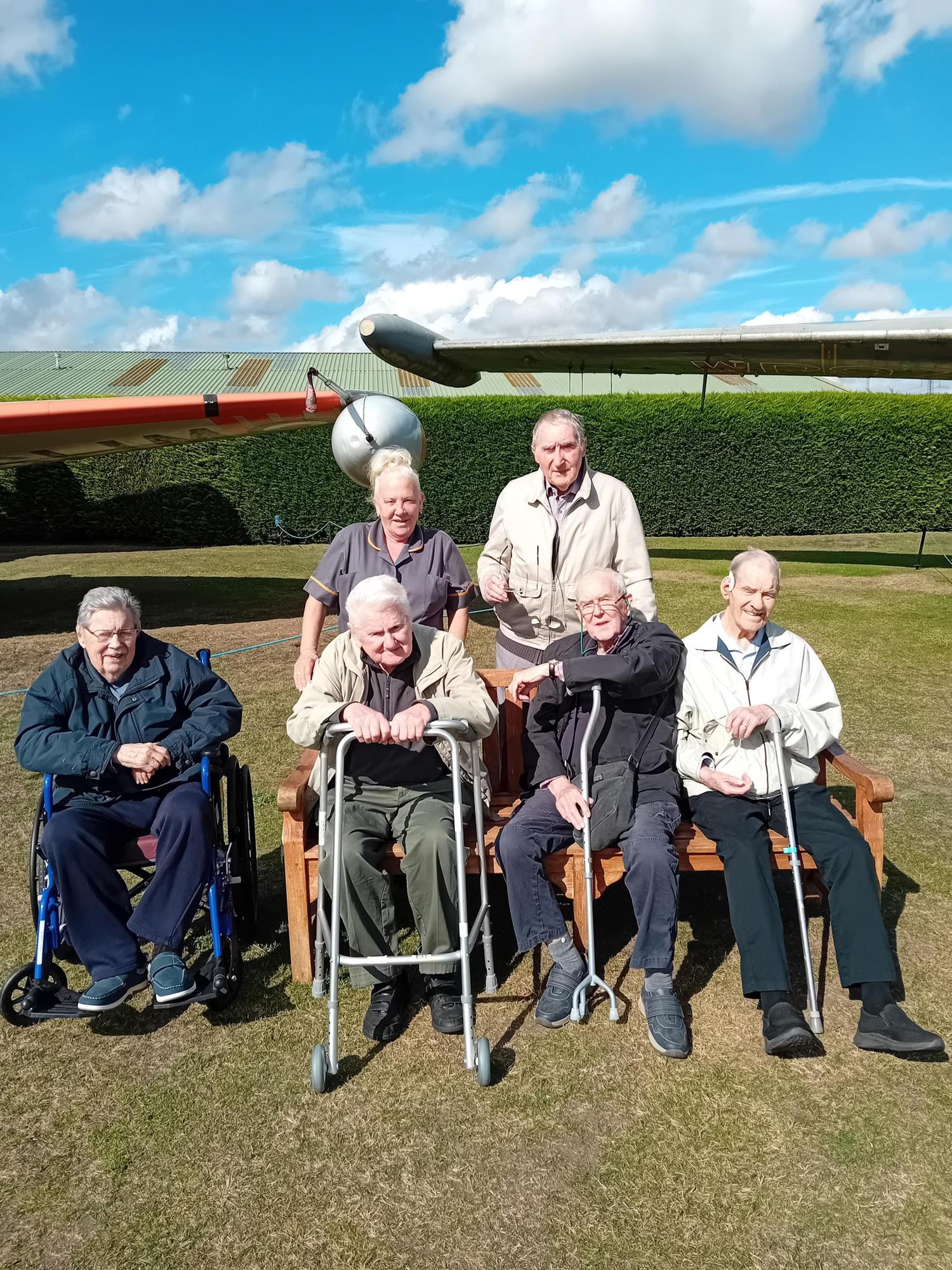 Kings Court care home residents take a trip back in time at Newark Air ...
