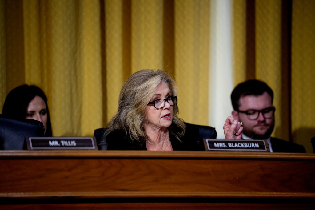 GOP Sen. Marsha Blackburn dares Mark Zuckerberg to answer claims Meta ...
