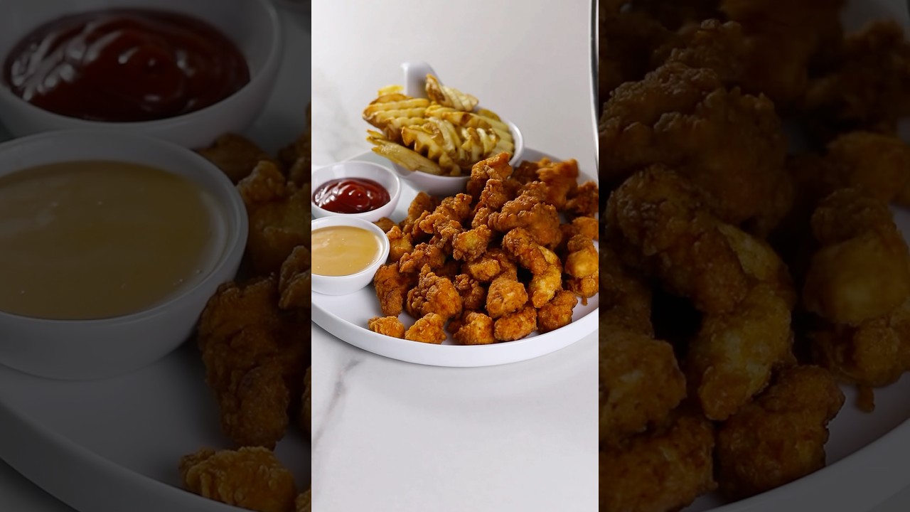Watch me whip up these crispy homemade nuggets!