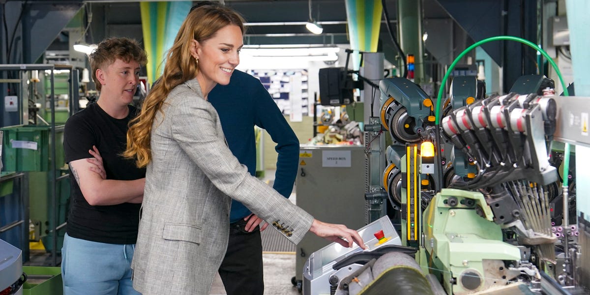 See Inside Kate Middleton's Visit to Two Historic Textile Mills