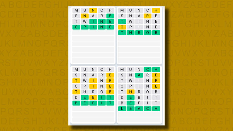 Quordle hints and answers for Friday, September 12 (game #1327)