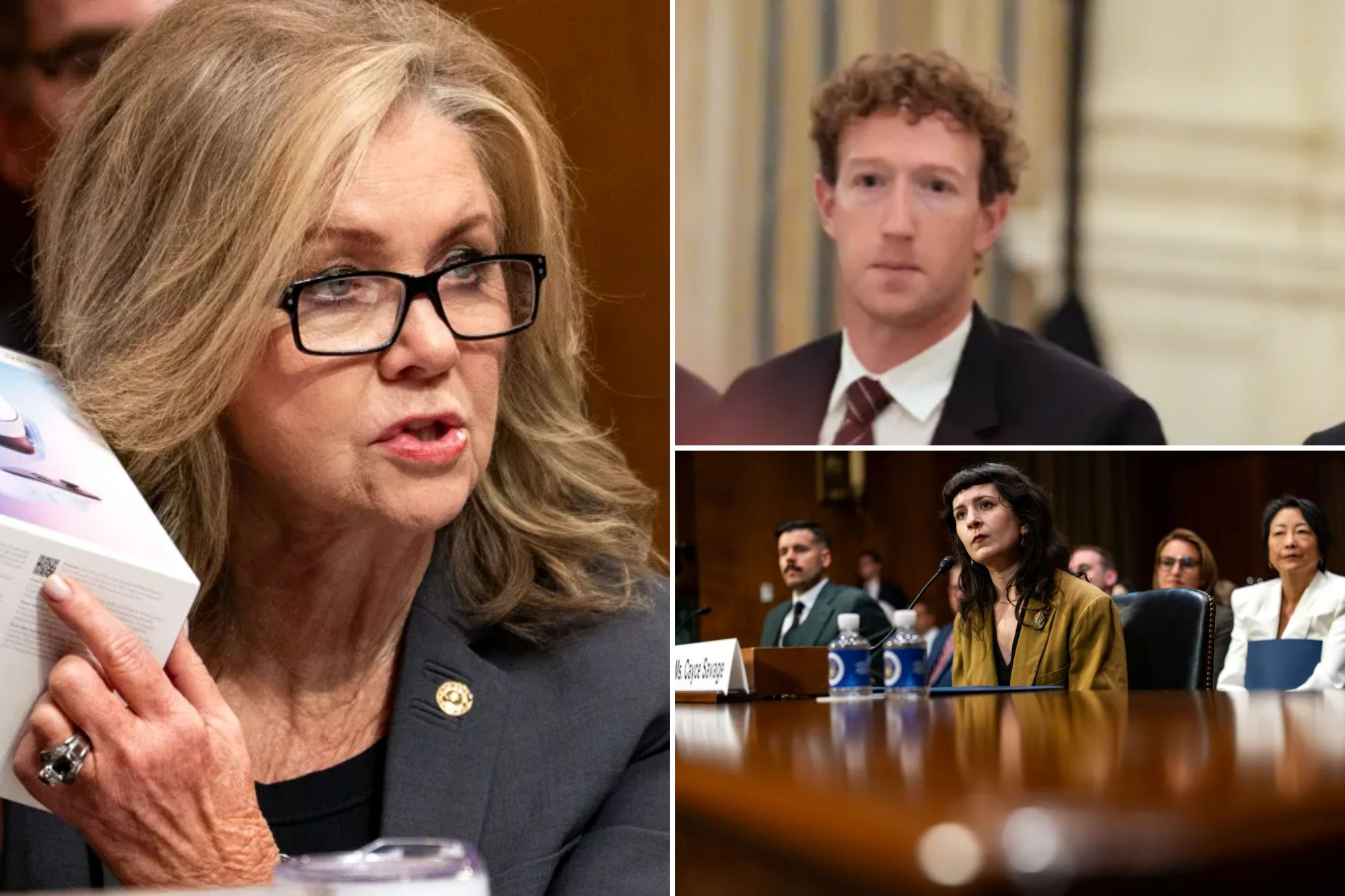 GOP Sen. Marsha Blackburn dares Mark Zuckerberg to answer claims Meta ...