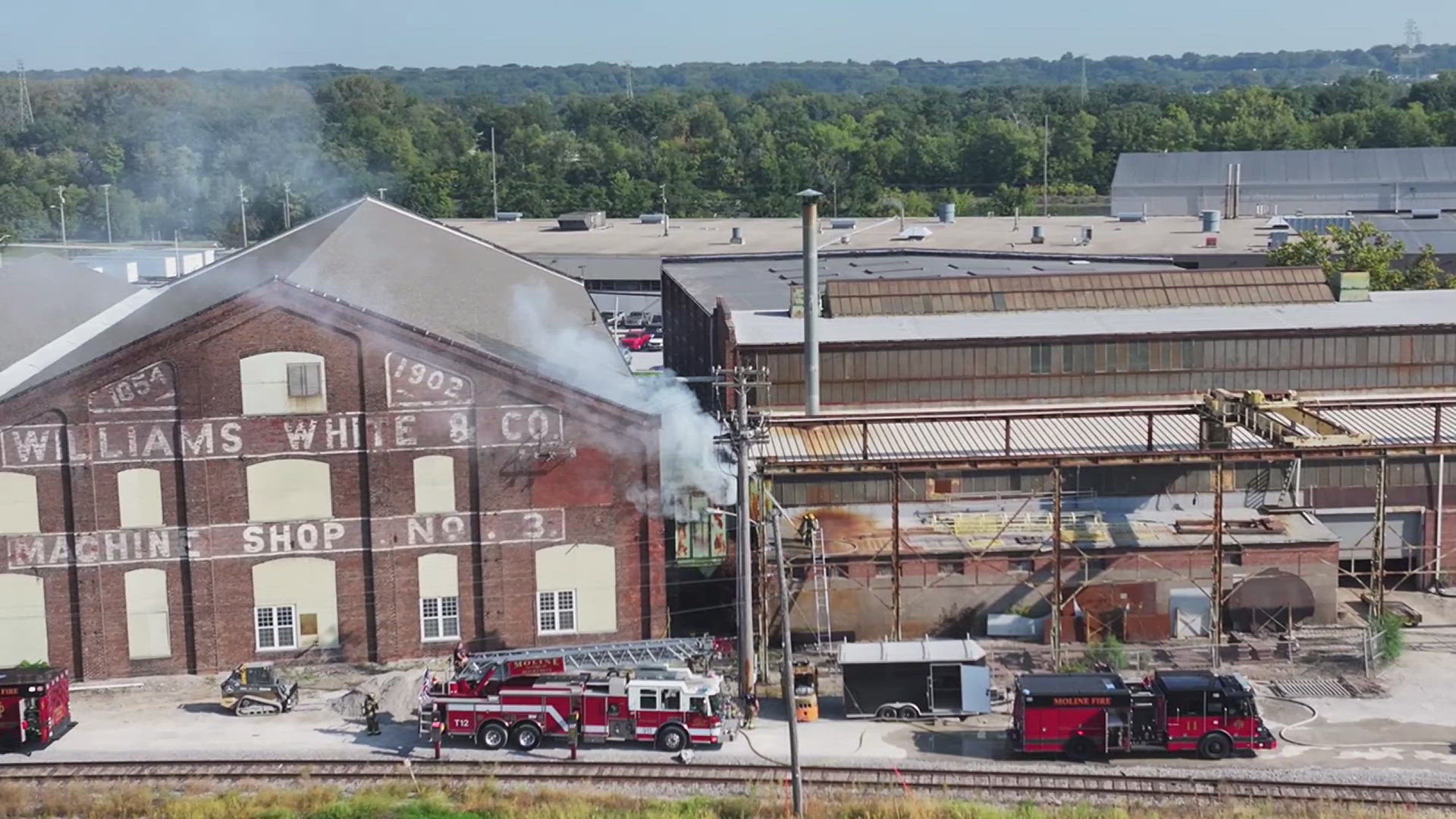 Train hits fire truck while crews respond to fire outside Williams ...