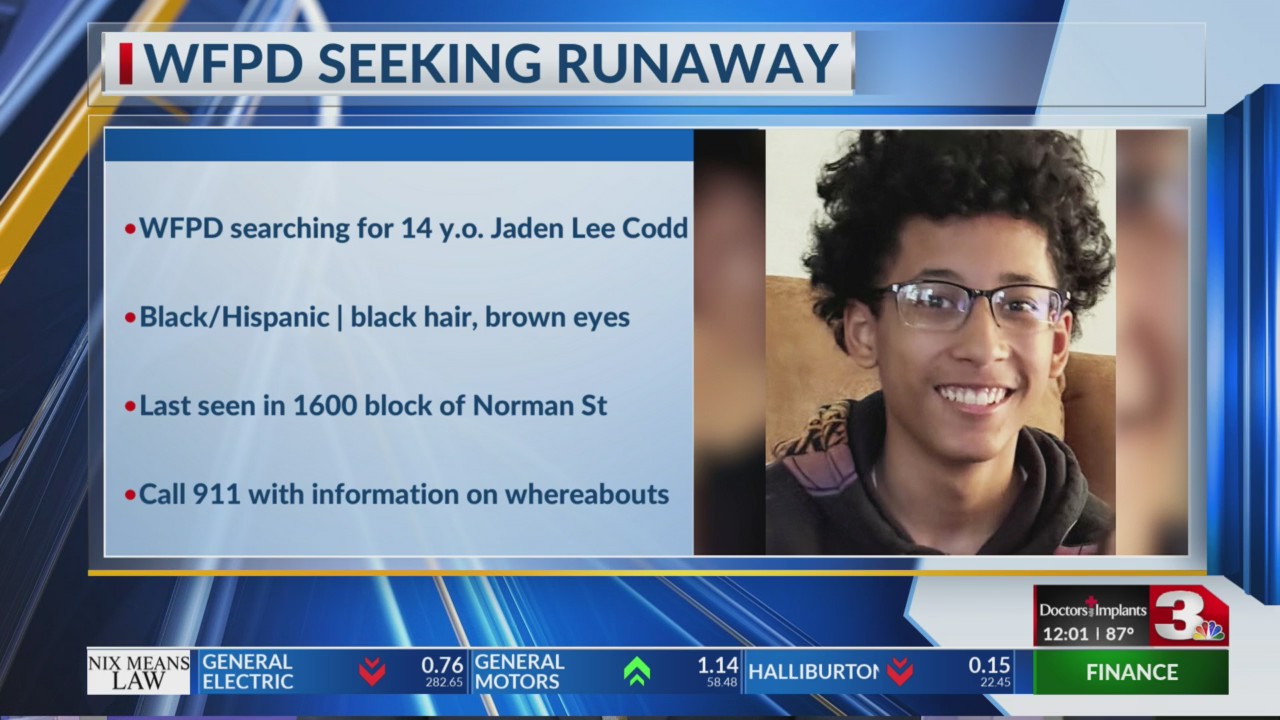 WFPD seeking information on whereabouts of runaway teen