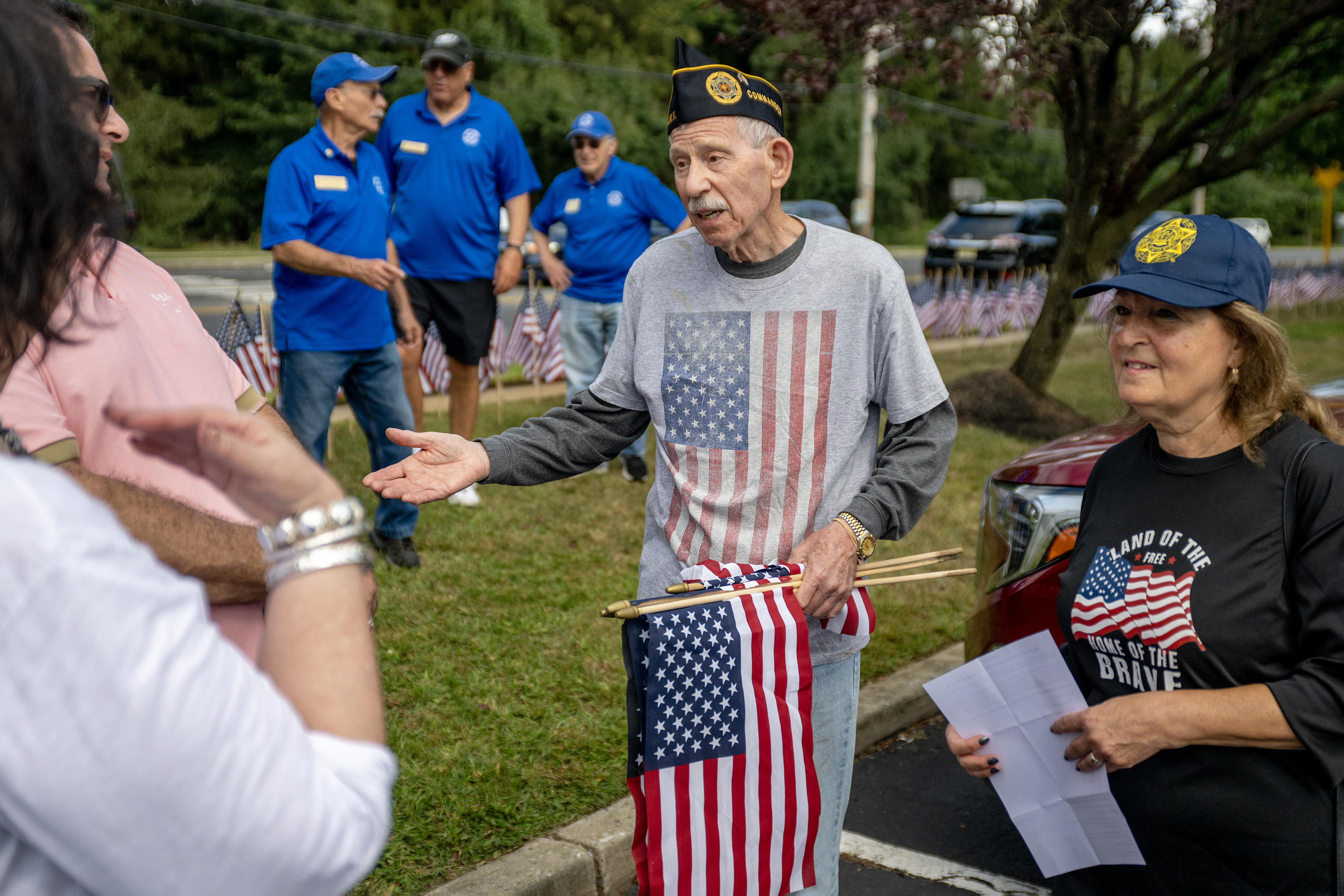 With 2,977 flags, Cherry Hill’s Jewish War Veterans remember 9/11 victims