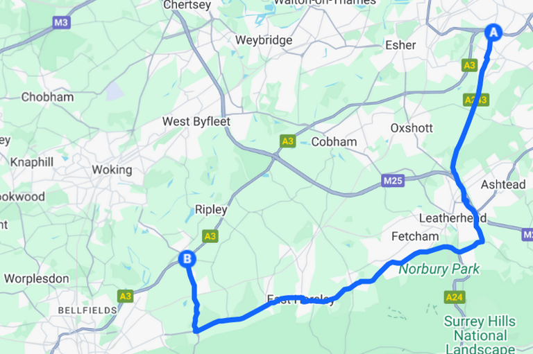 Full Surrey A3 diversion routes including for M25 ahead of major ...
