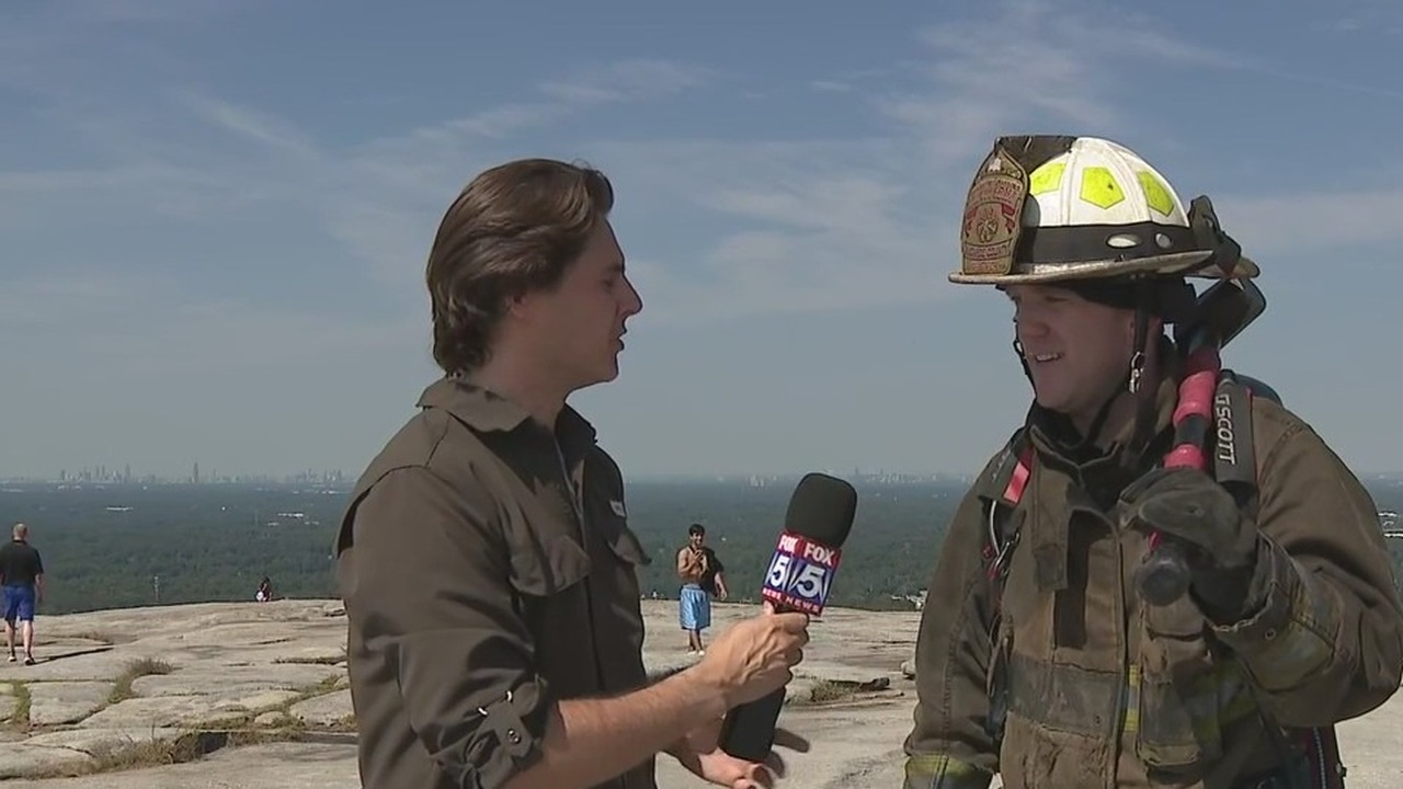 First responders climb Stone Mountain