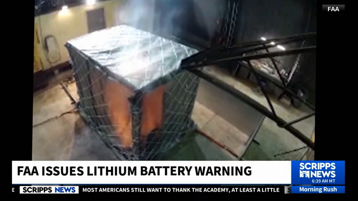 FAA Cautions Airlines on In-Flight Lithium Battery Risks