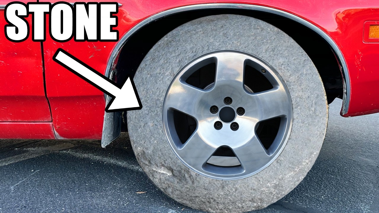 I built stone wheels for my car! 🚗