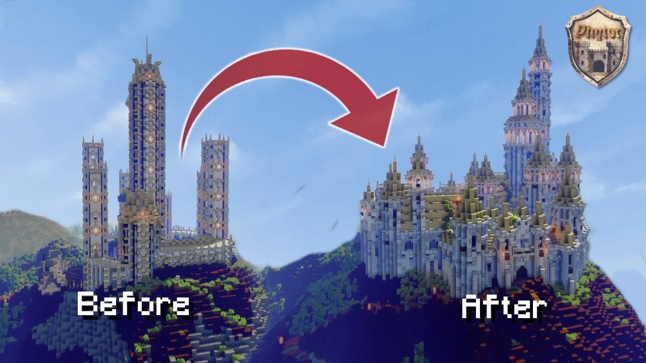 Minecraft: Transforming a Fantasy Castle