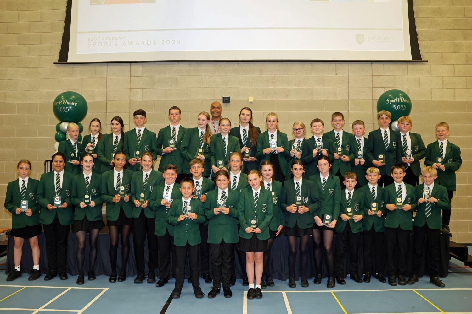 Bede Academy in Blyth hands out awards for its top students in sport