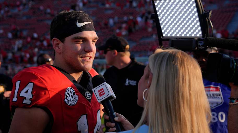 Georgia Bulldogs Quarterback Gunner Stockton Calls the Team's Fanbase Crazy