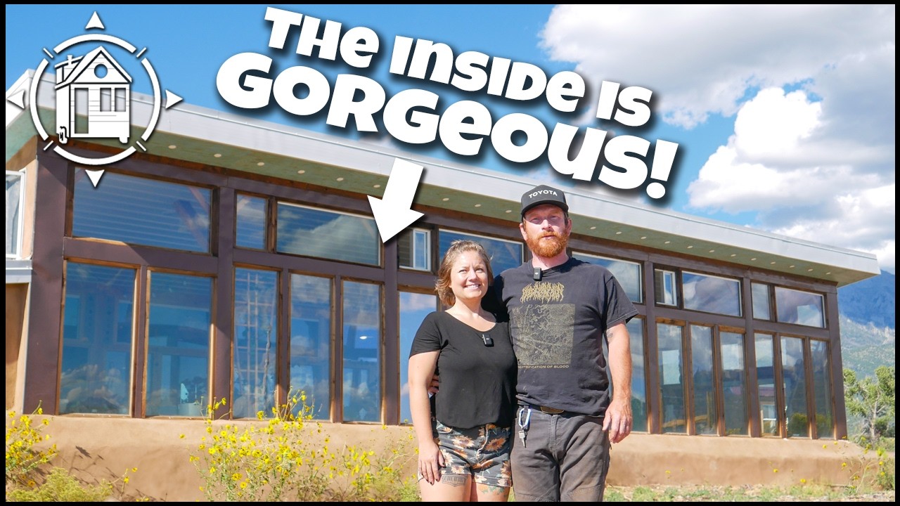 A tour of our stunning self-built earthship!