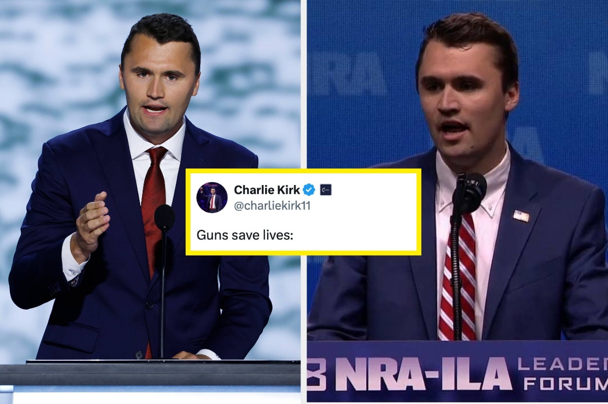 Here's What Charlie Kirk Said About Gun Control Over The Years