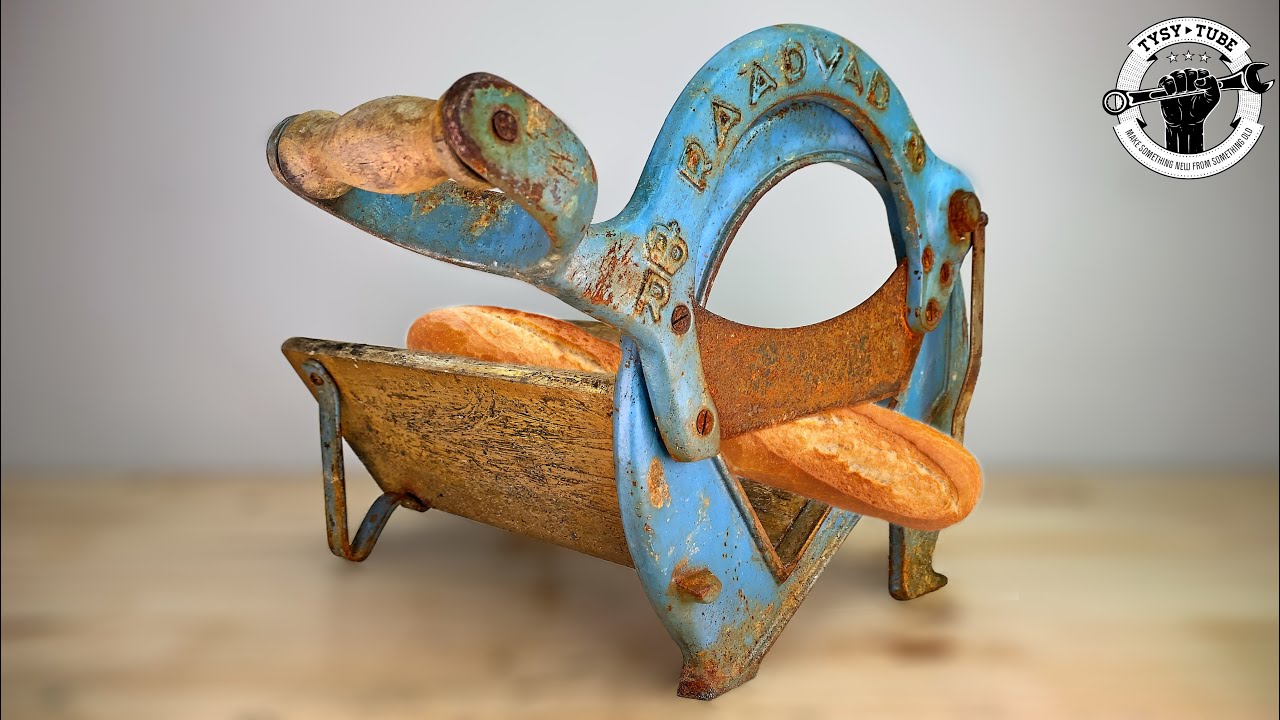 I brought a rusty bread cutter back to life!