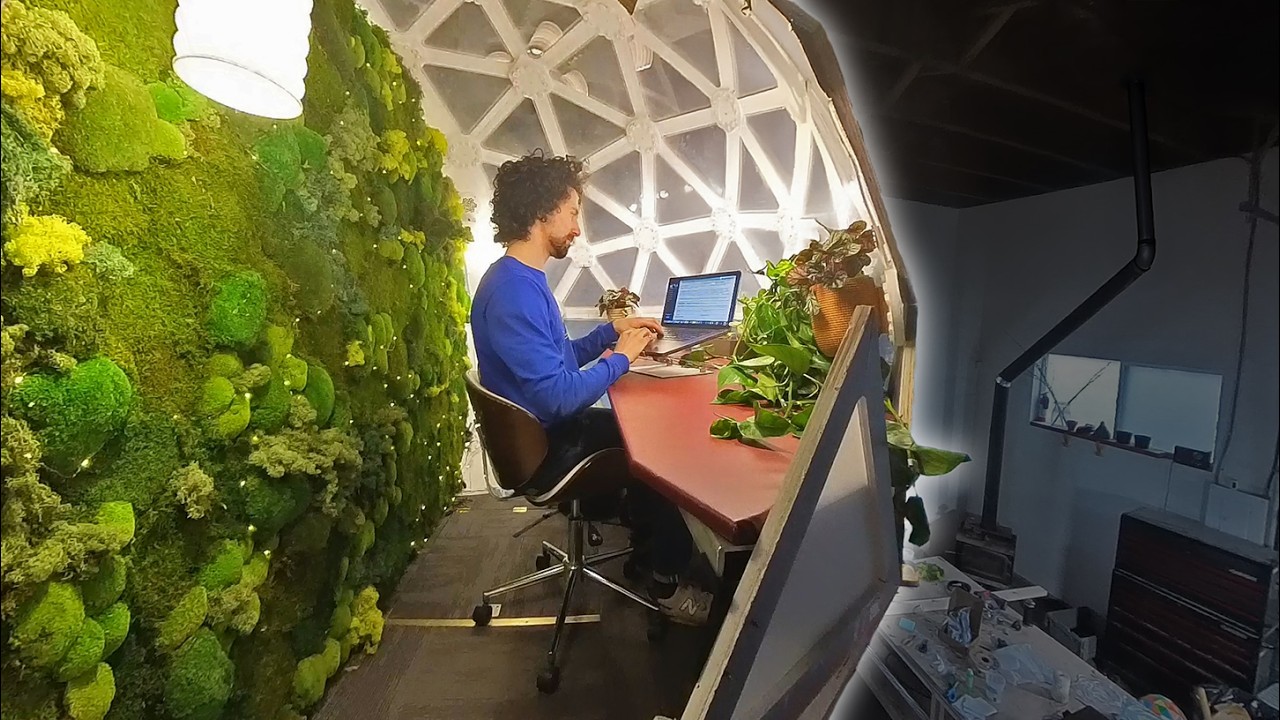 I built a cozy office pod on my ceiling 🏢
