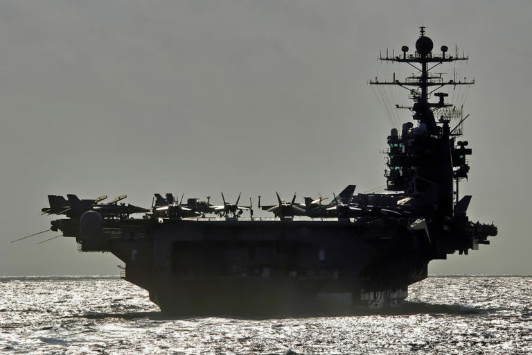 2,117 days trapped in the shipyard: Nuclear aircraft carrier USS George ...