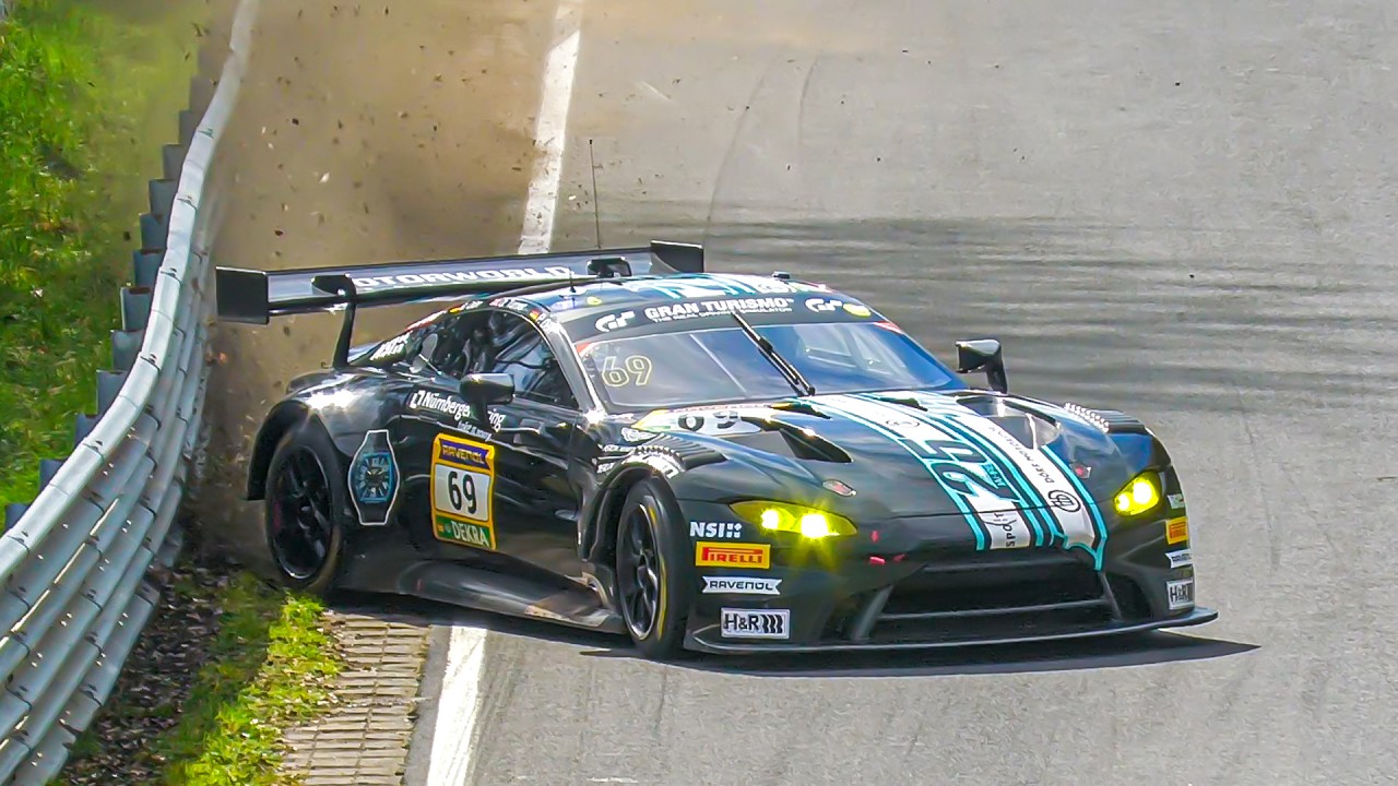 Nürburgring NLS Race Highlights - Crashes and Action