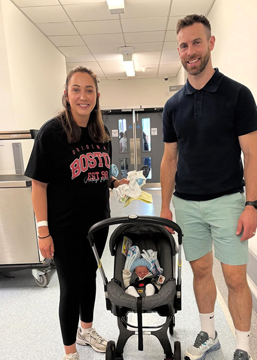 Antrim hurler Neil McManus and wife Aileen welcome second child with ...