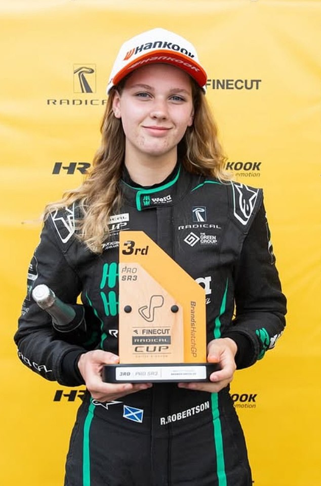 Teenager Robertson really is in the fast lane as she makes F1's Rookie ...