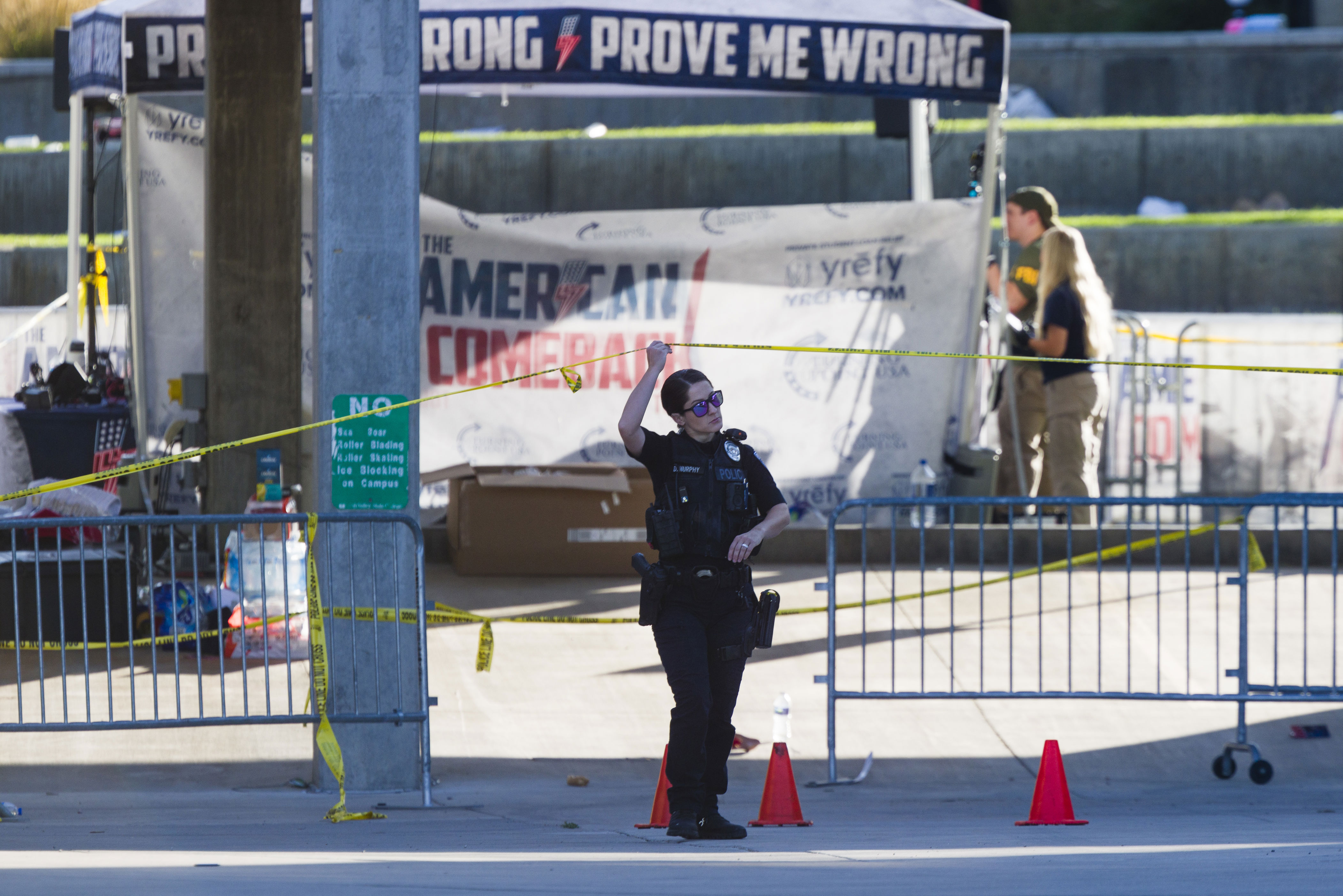 Searching for Charlie Kirk shooter, officials still lack suspect name ...